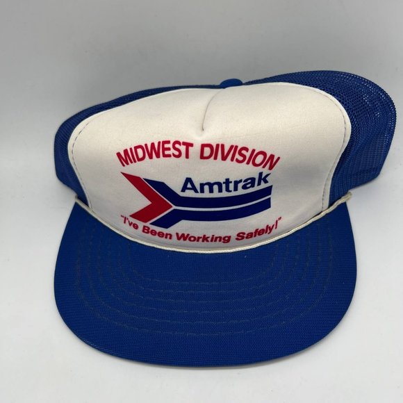 Unbranded | Accessories | Vintage Midwest Division Amtrak Trucker Hat ...